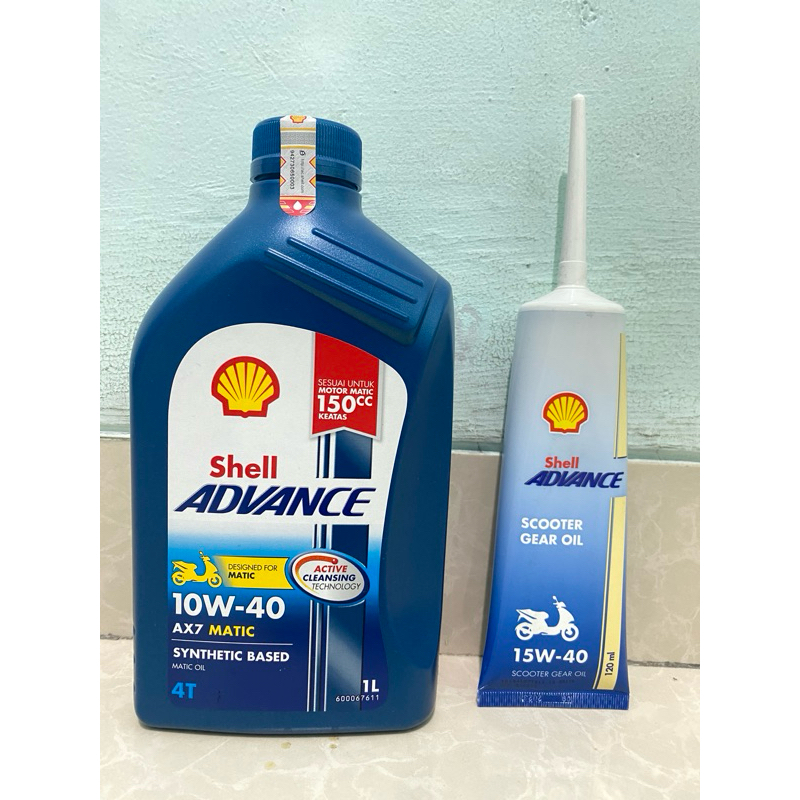Jual Paket Oli Shell Matic 1L dan Oli Gardan | Shopee Indonesia