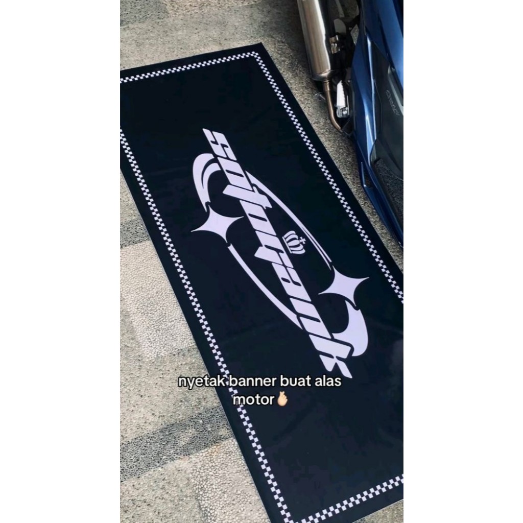 Jual BANNER KARPET ALAS MOTOR KONTES CUSTOM | Shopee Indonesia