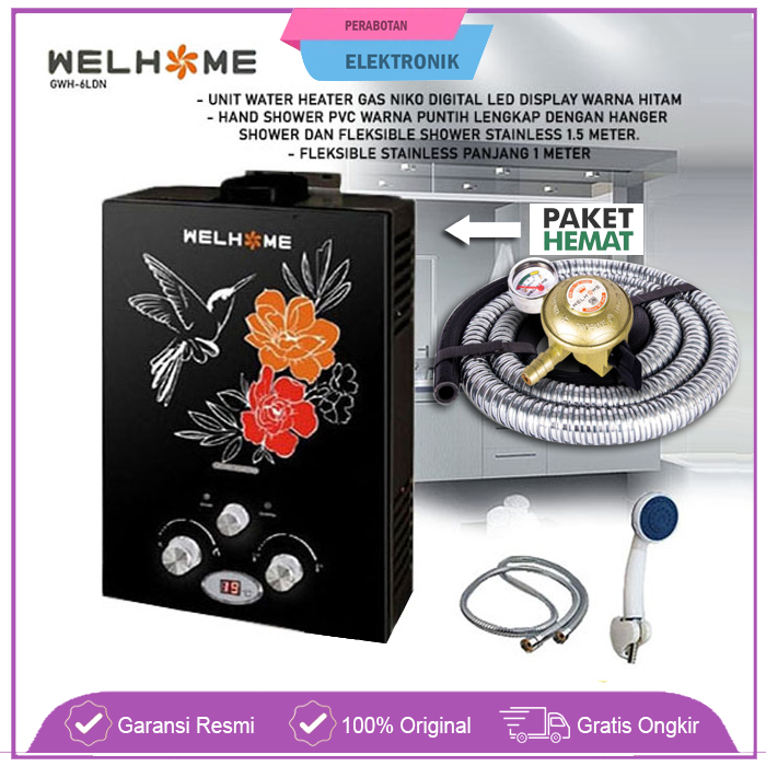 Jual Welhome GWH 6 LHD Pemanas Air Water Heater Kapsitas 6 Liter ...