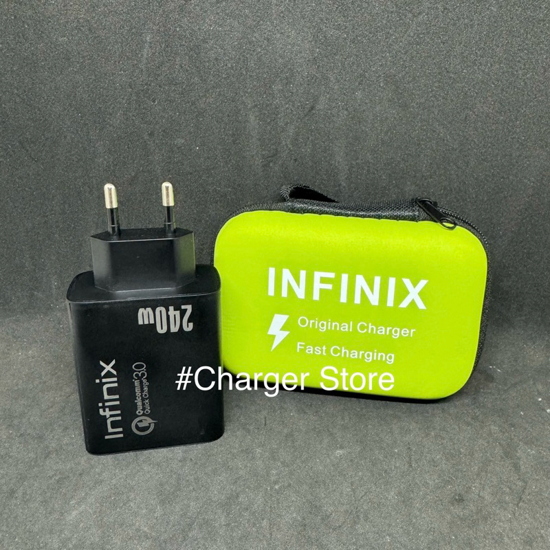 Jual Adaptor Batok Charger Infinix 240W Hitam 5V 3A Fast Charging ( 1 ...