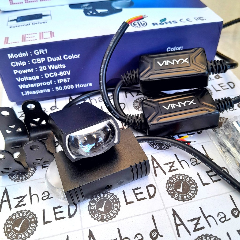 Jual Lampu Sorot Laser Slim Vinyx GR1 20 Watt GT1 Bluelens Kipas 30 ...