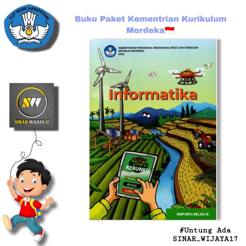 Jual Buku Paket Informatika Kelas 9 Smp Kurikulum Merdeka Kementrian 2022 | Shopee Indonesia
