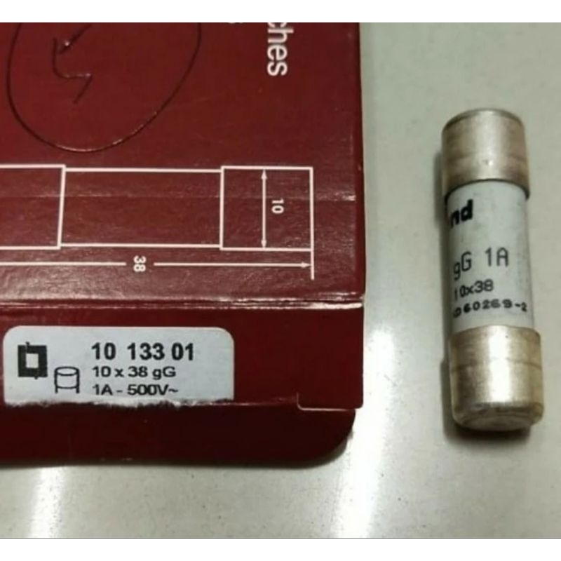Jual HRC FUSE 10x38 gG Legrand Fuse Sekring Keramik 500V 1A 2A 4A 6A 8A ...