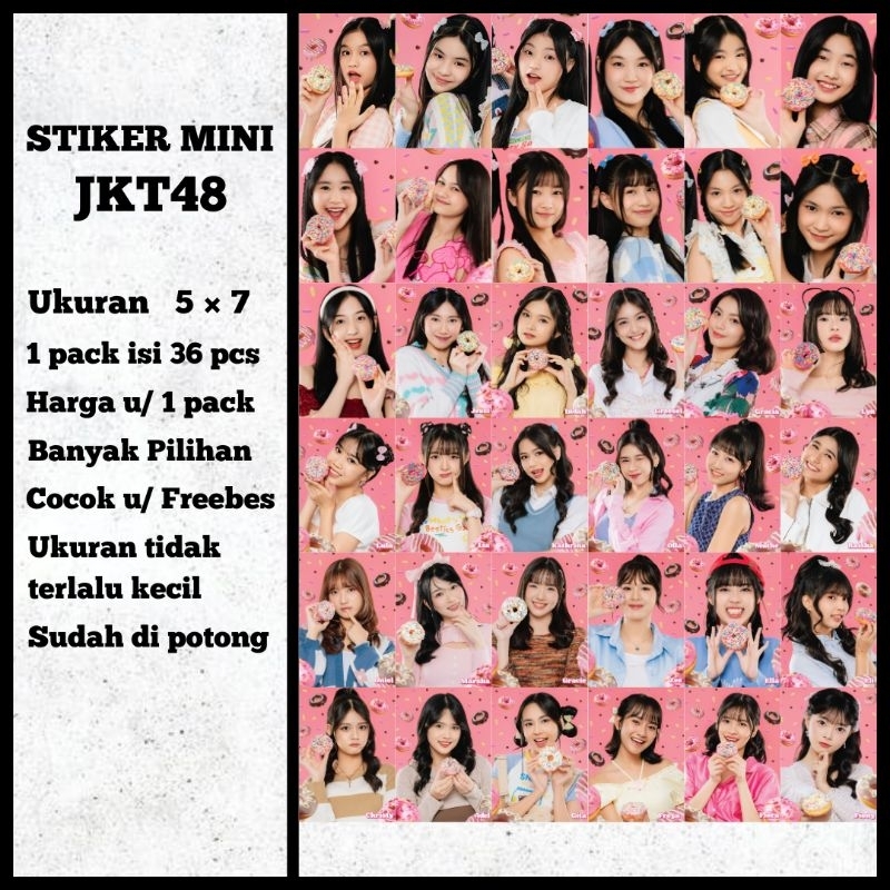 Jual Stiker JKT48 Mini New Era Ukuran (5×7cm) Isi(36pcs) Cocok Untuk ...