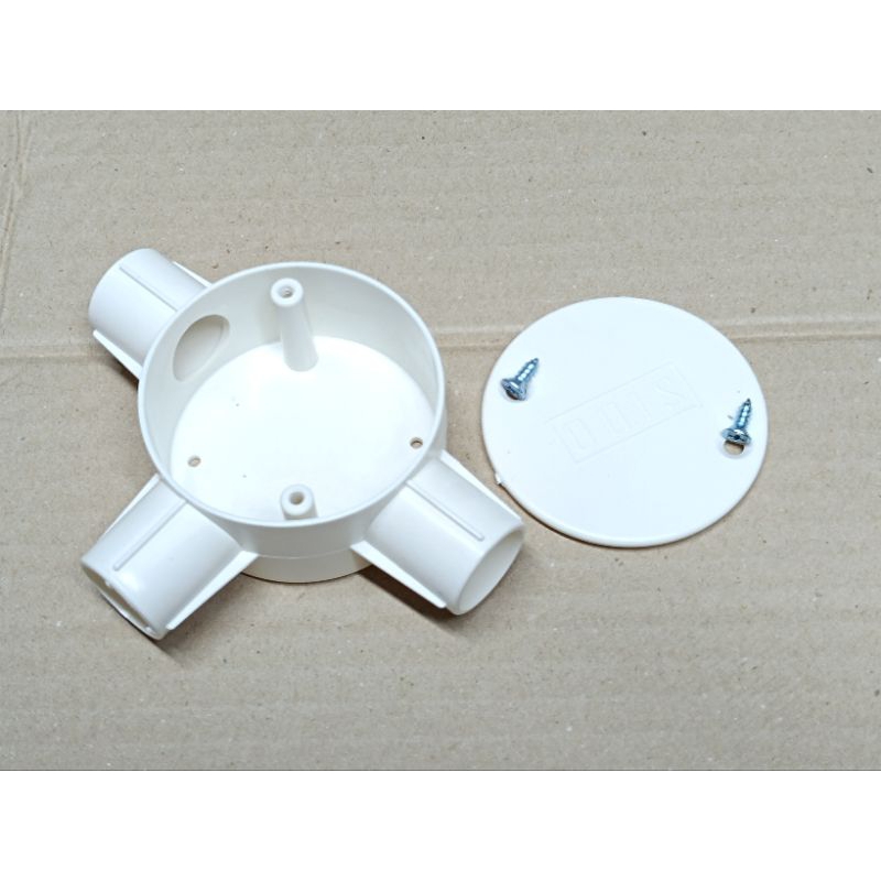 Jual T dus putih pipa listrik 20mm / T dus cabang 3 pipa 20 mm | Shopee ...