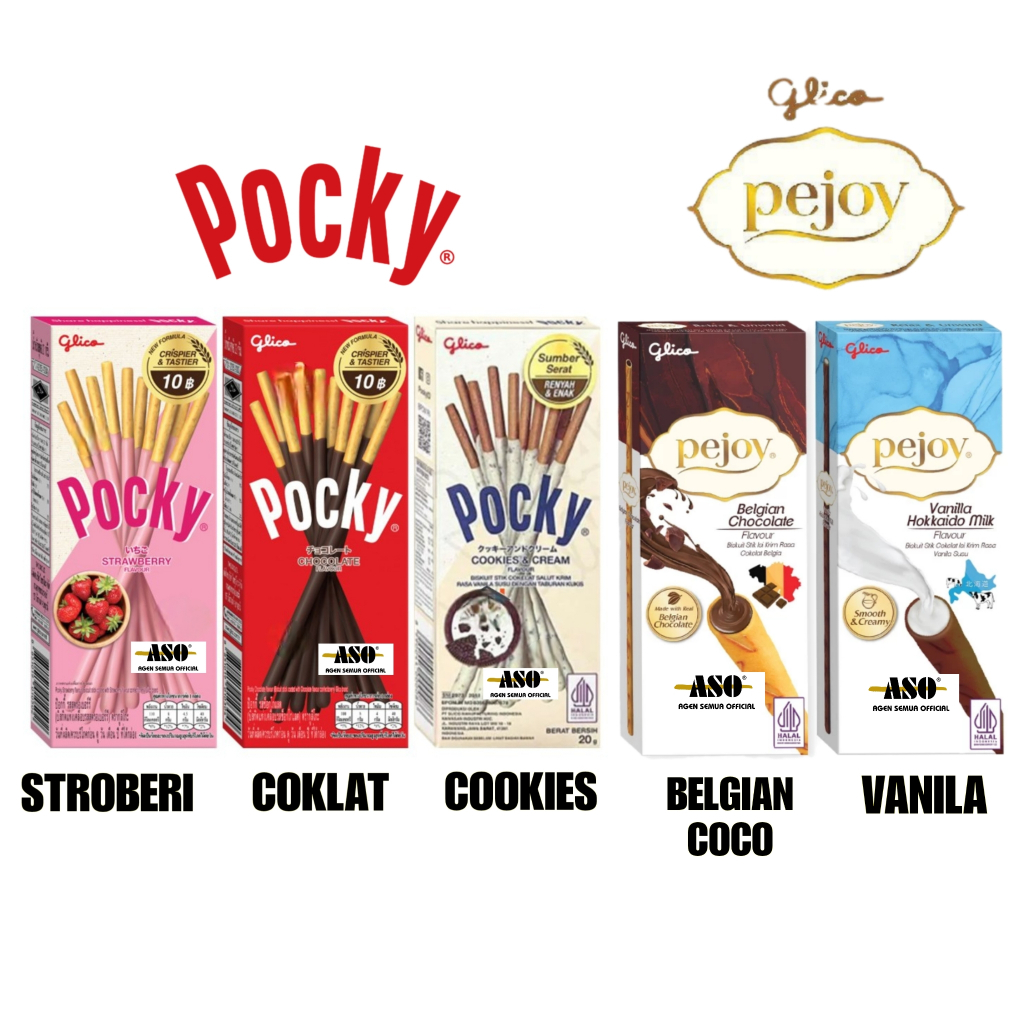 Jual POCKY MINI 22gr GLICO PEEJOY MINI wafer stick 3 rasa PROMO ...