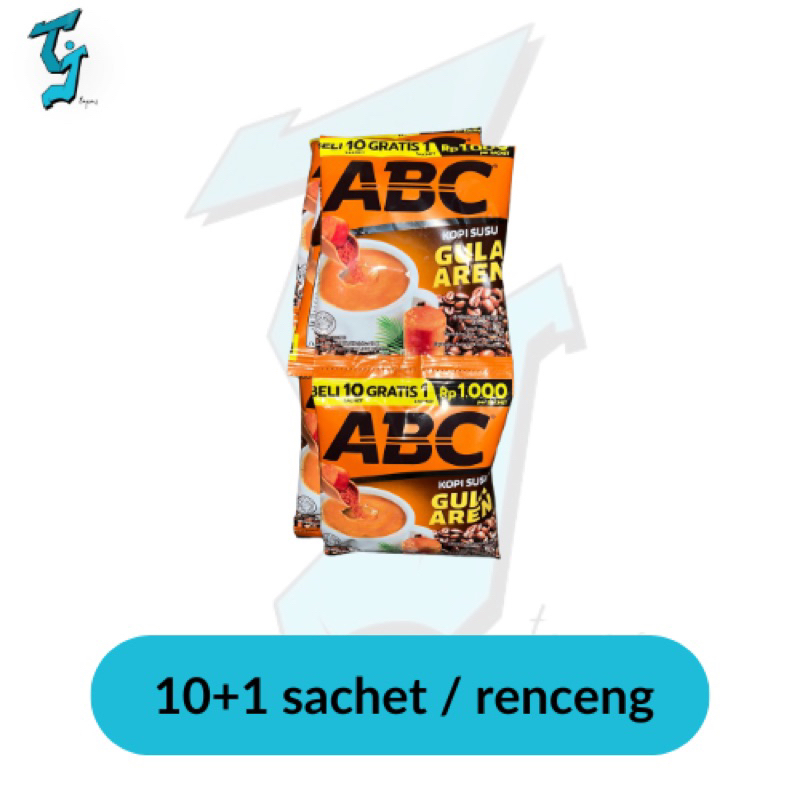 Jual ABC Kopi Susu Gula Aren, 1 Renceng 10+5 sachet. kemasan baru ...