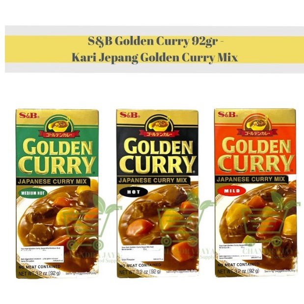 Jual S&B JAPANESE GOLDEN CURRY 92GR - Kari Jepang Golden Curry Mix ...