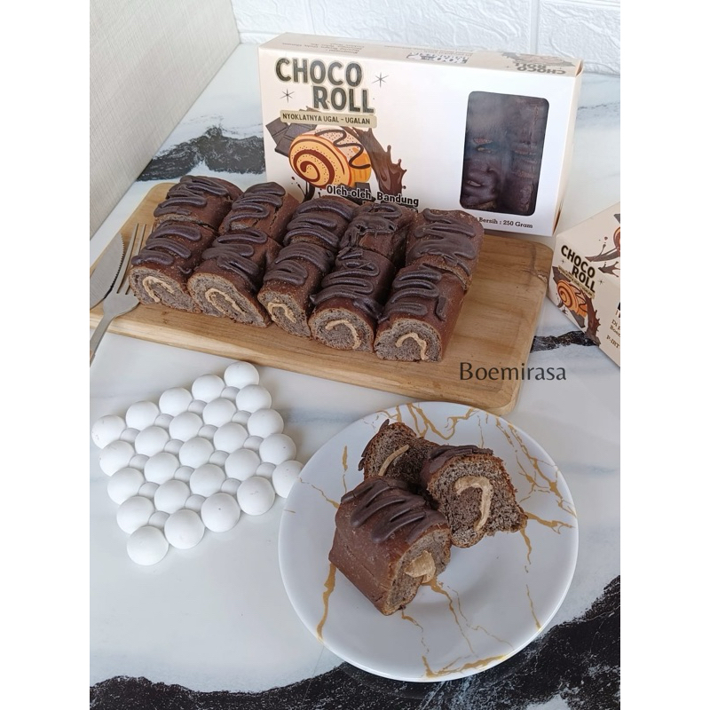 Jual Choco Roll Boemi Rasa Isi 10 pcs - Roti Gulung Cokelat - Roti isi ...