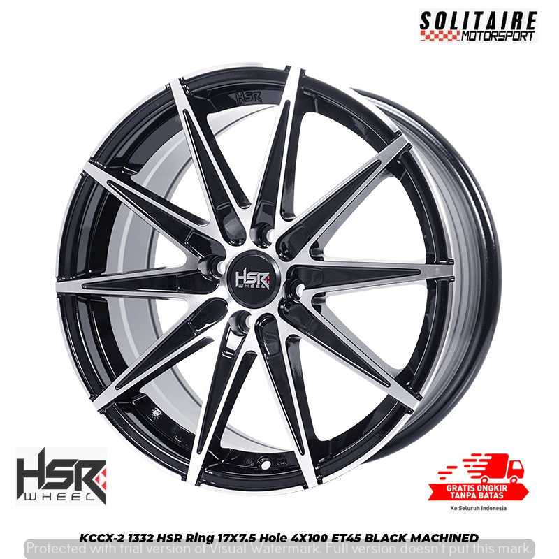 Jual Velg type KCCX HSR R17X75 Lubang 4X100 ET45.pnp Mobil Baleno,Karimun,Agya,Cayla DLL ...