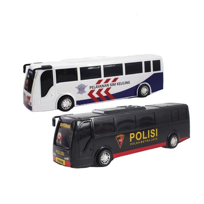 Jual Mainan Bus Polisi Besar Brimob Premium / Miniatur Mobil Mobilan ...