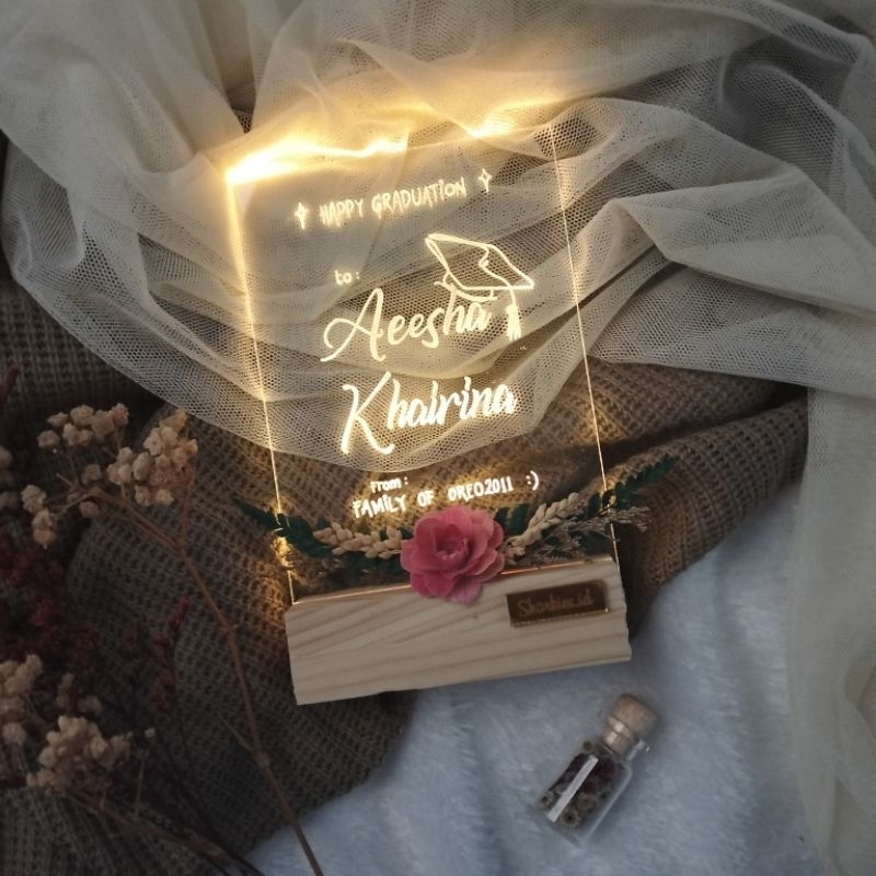Jual KADO AKRILIK CUSTOM RUSTIC | Akrilik LED | Akrilik Lettering ...