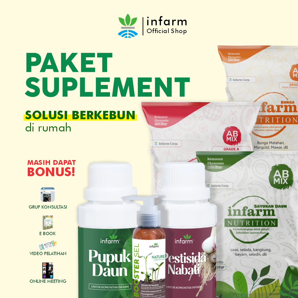 Jual INFARM - Paket Suplemen (PERAWATAN) Nutrisi AB Mix Sayuran Buah ...
