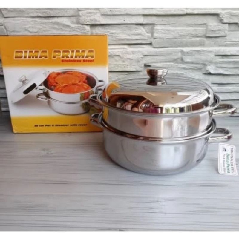 Jual steamer pot bima set 20cm /panci kukusan 20cm (B2007020SS ...