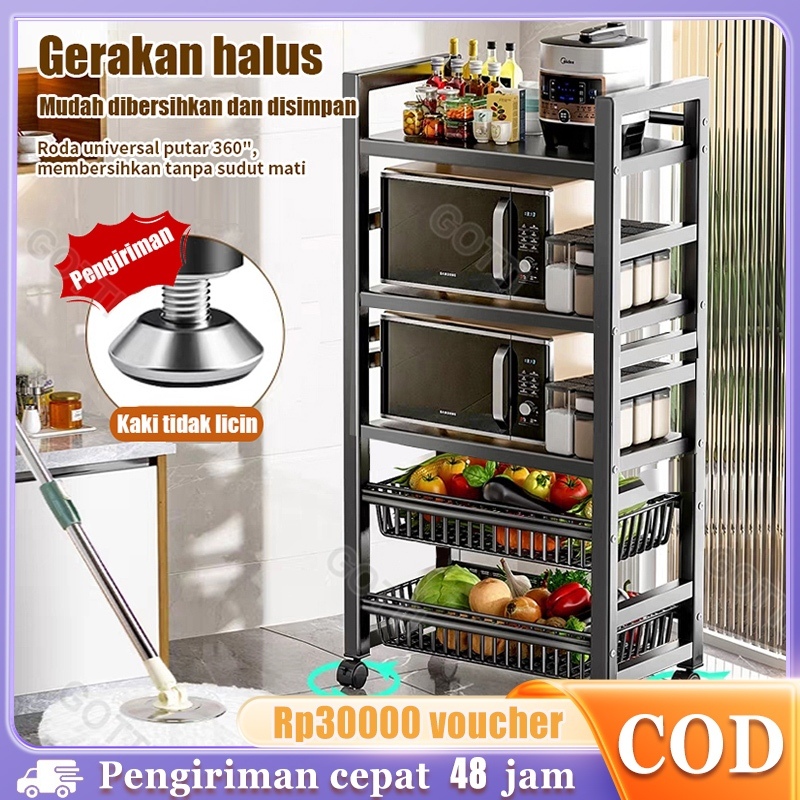 Jual Rak Dapur 5 Susun Minimalis Rak Oven Microwave Serbaguna Rak ...