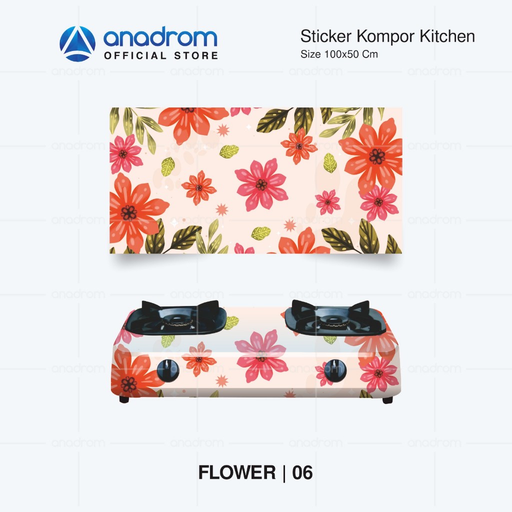 Jual Sticker Kompor Kitchen | Sticker Kompor 2 Tungku | Sticker Hiasan ...