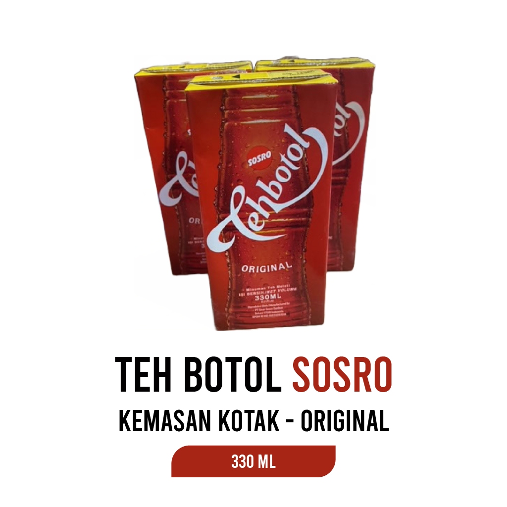 Jual Teh Botol Sosro Kotak 330ml 1 Dus Isi 24pcs Minuman Segar Nikat Enak Buka Puasa | Shopee ...