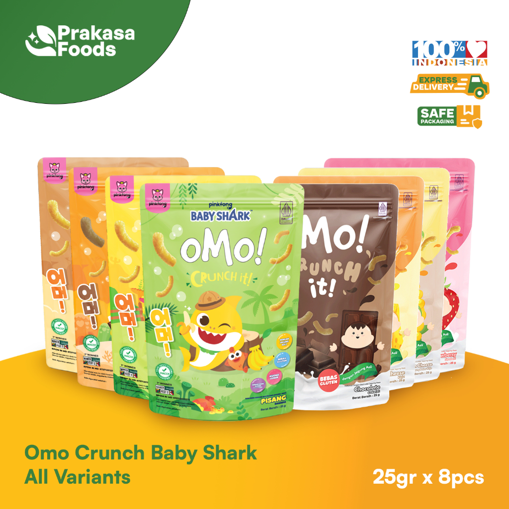 Jual Omo Crunch Baby Shark - Baby Snack 25gr | Shopee Indonesia