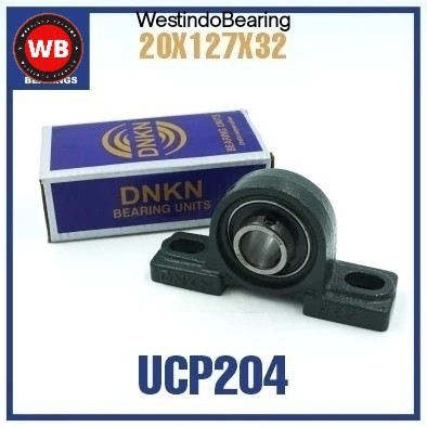 Jual Pillow Block Bearing UCP 204 NKN Diameter As 20mm | Shopee Indonesia