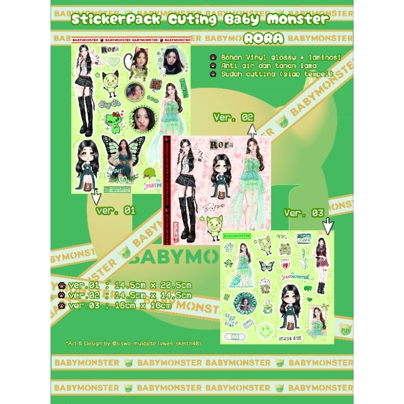 Jual StickerPack Baby Monster RoRa | Shopee Indonesia