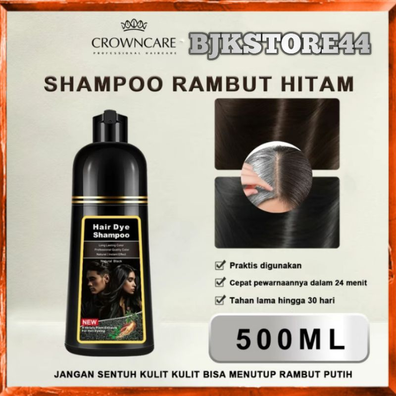 Jual CrownCare Shampo Uban Shampoo Pewarna Rambut 500ml Shampo Warna ...