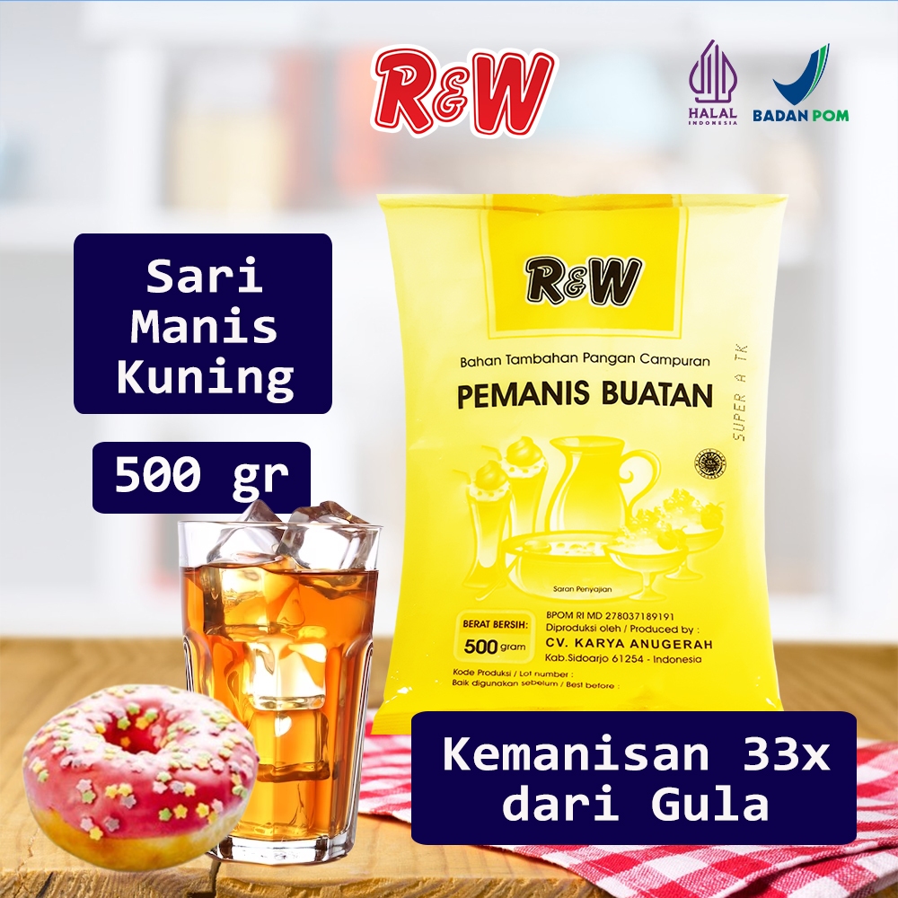 Jual Sari Manis Pemanis Buatan Sodium Super A Kuning Rajawali R&W RW ...
