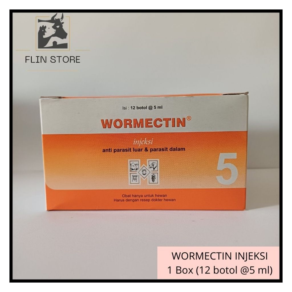 Jual Wormectin Injeksi 5 ml (1 box isi 12 botol) Medion – Antiparasit ...