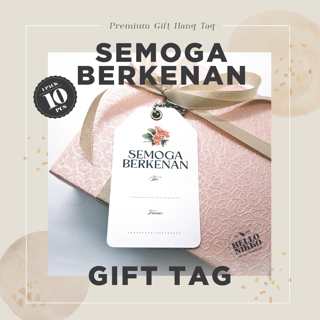 Jual Semoga Berkenan Gift tag - Hang tag kartu ucapan kado sticker ...
