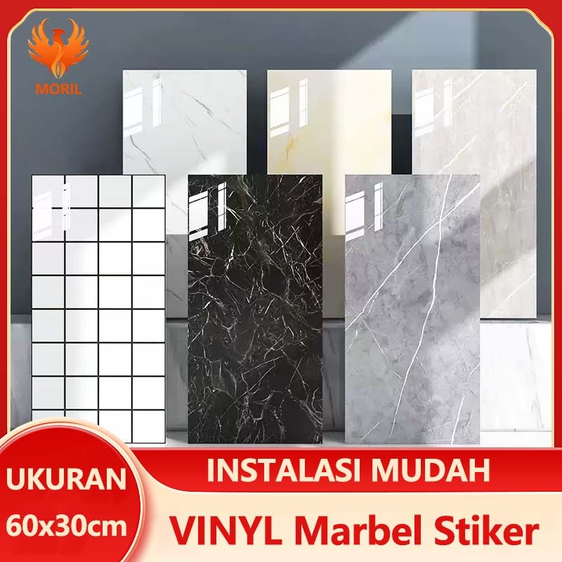 Jual Wallpaper dinding VINYL Marble 30 x 60 cm Stiker Lemari Cabinet ...