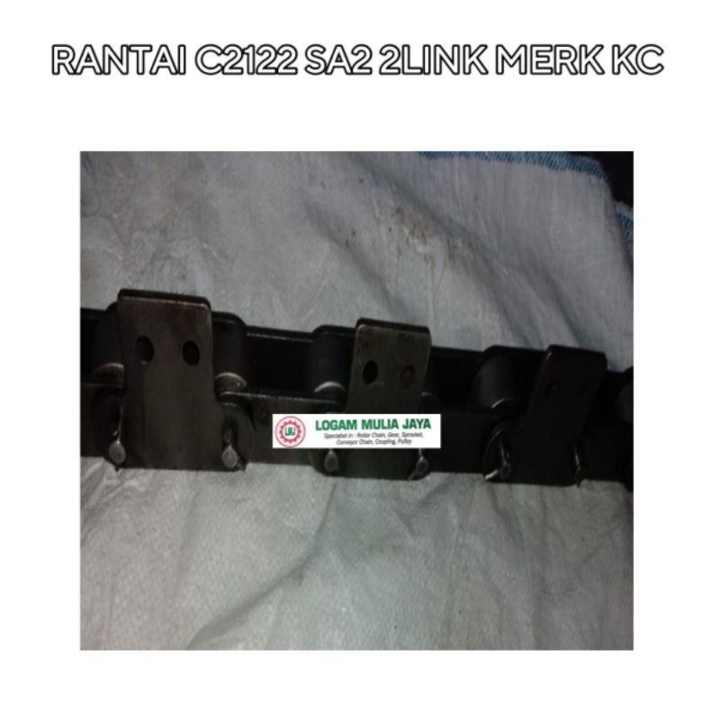 Jual DOUBLE PITCH KUPINGAN ROLLER CHAIN C 2122 SA2 2LINK MERK KC C2122 ...