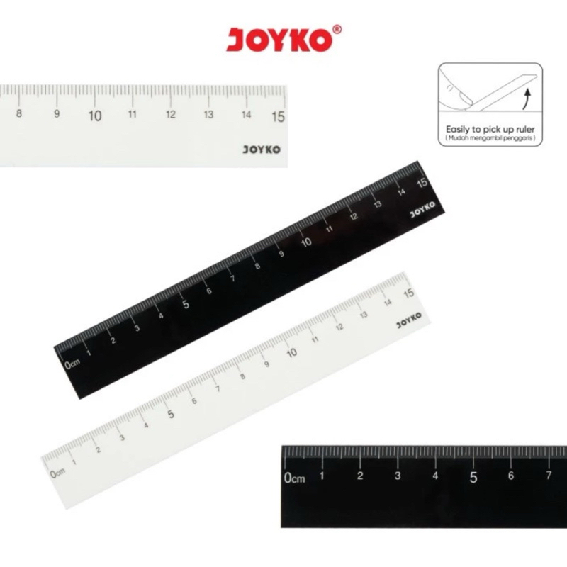 Jual Acrylic Ruler Penggaris Akrilik Joyko RL-302 / Penggaris 15 CM ...