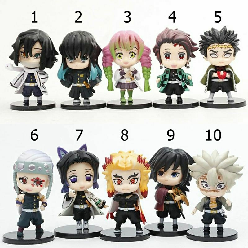 Jual Action Figure Demon Slayer Pilar Hashira Kimetsu No Yaiba Chibi ...