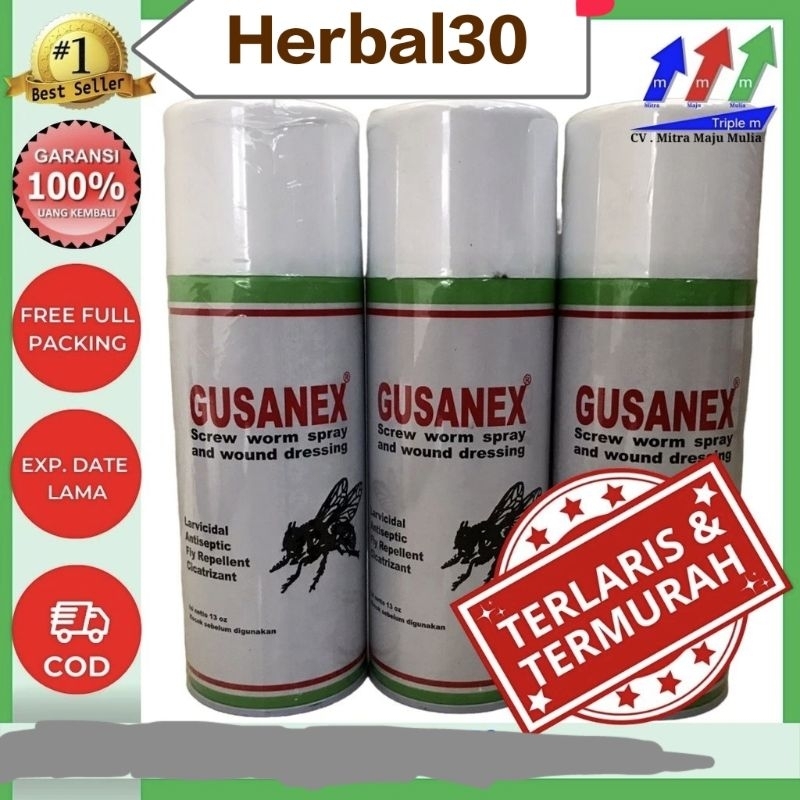 Jual Gusanex Spray Obat Semprot Anti Lalat untuk Luka Hewan 100% ...