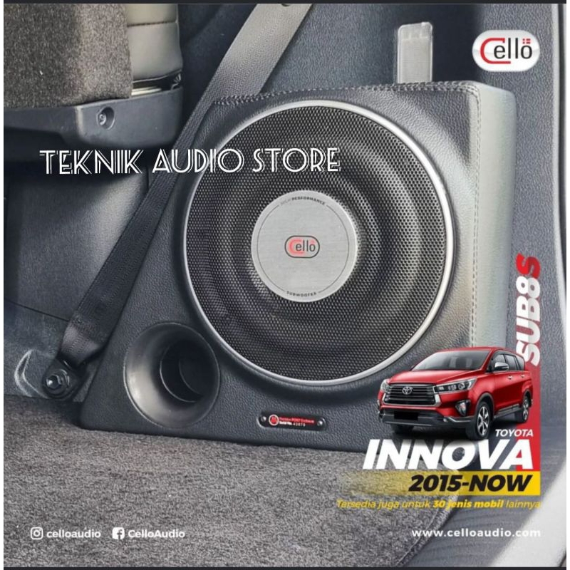 Jual Subwoofer Pnp Box Sudut Cello 8inch W8S Toyota Inova reborn ...
