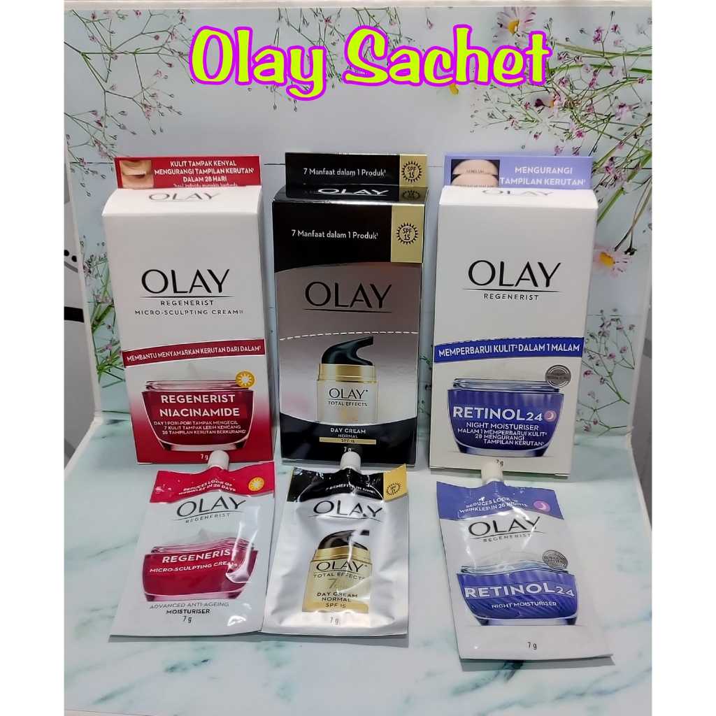 Jual Sachet Olay 7 gr Regenerist Day Cream / Olay Total Effects 7in1 ...