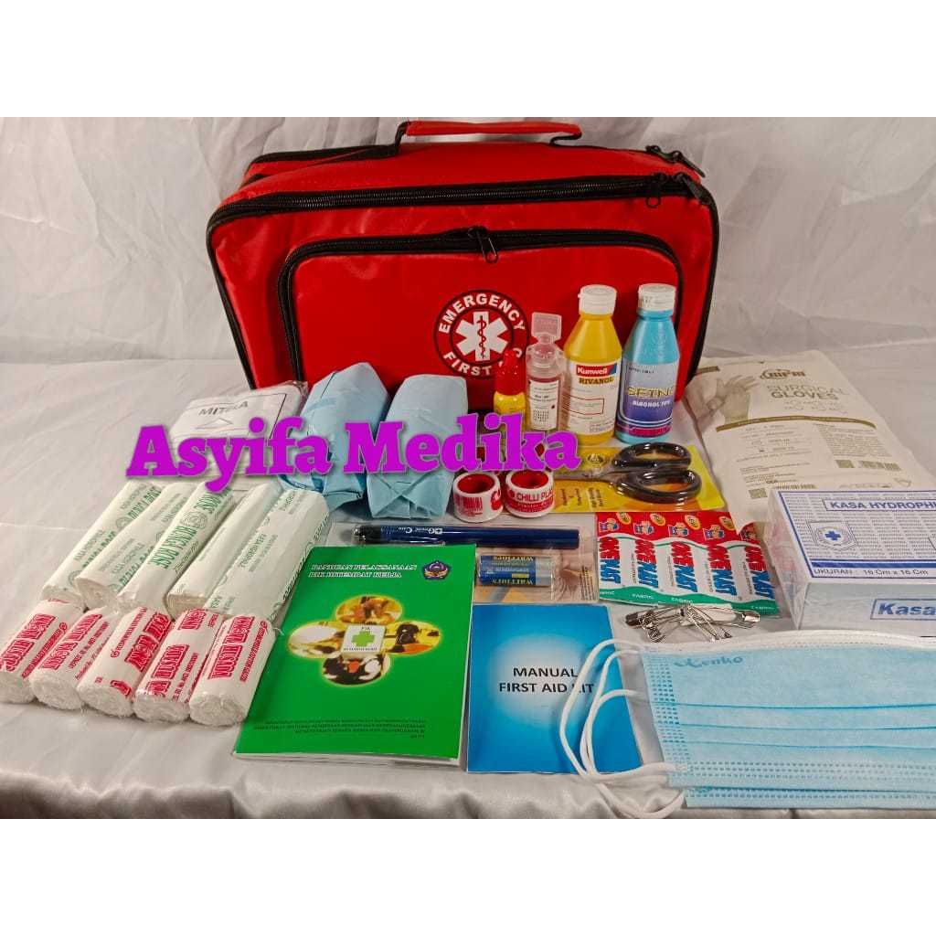 Jual Tas Emergency Selempang + Isi Lengkap/Tas P3K First Aid Kit ...