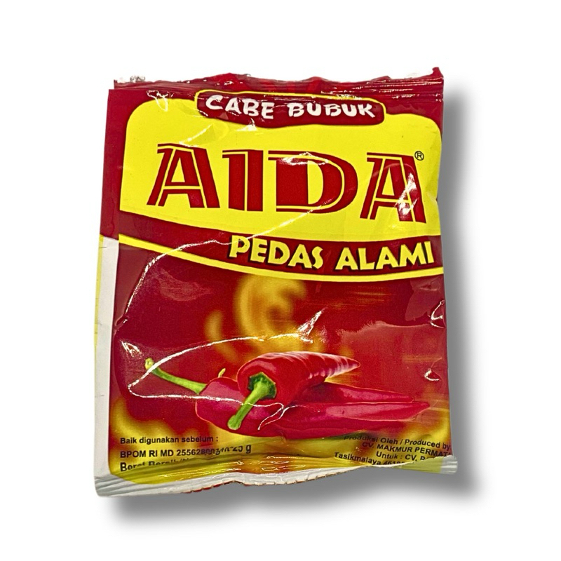 Jual Bumbu Tabur Aida 25gr / Cabe Kering Bubuk Pedas | Shopee Indonesia
