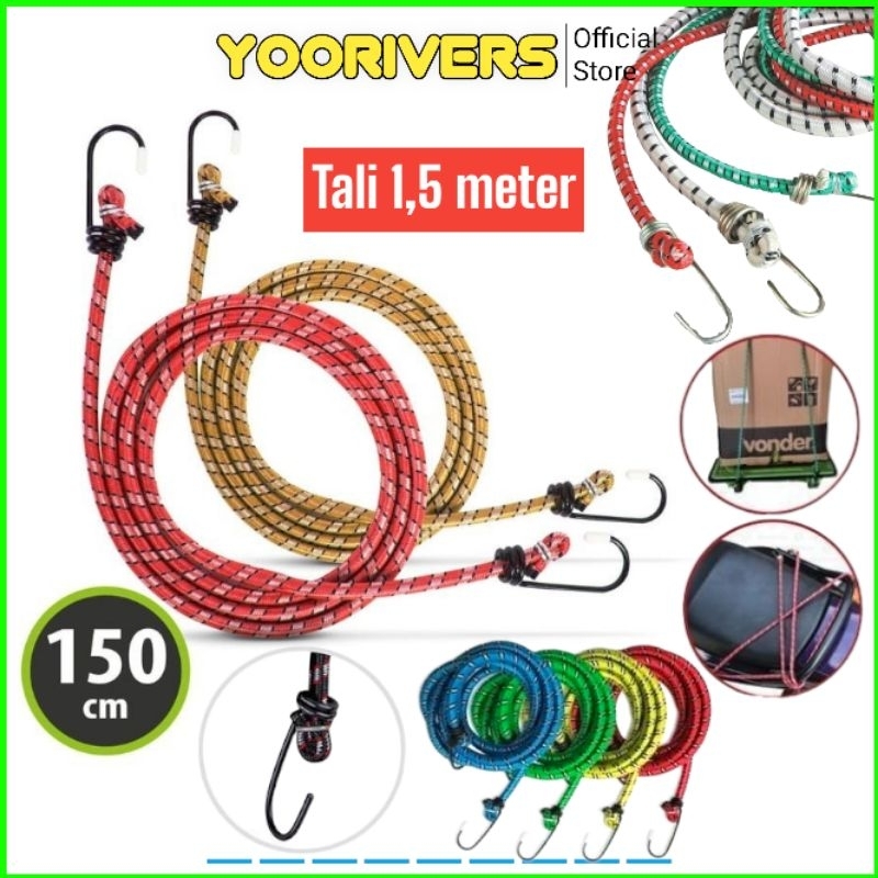Jual Tali Bagasi Motor 150cm Karet Pengikat Barang Motor - Tali ...