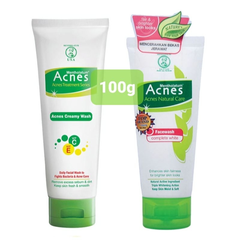 Jual ACNES Creamy Wash/ACNES Complete White Face Wash 100g | Shopee ...