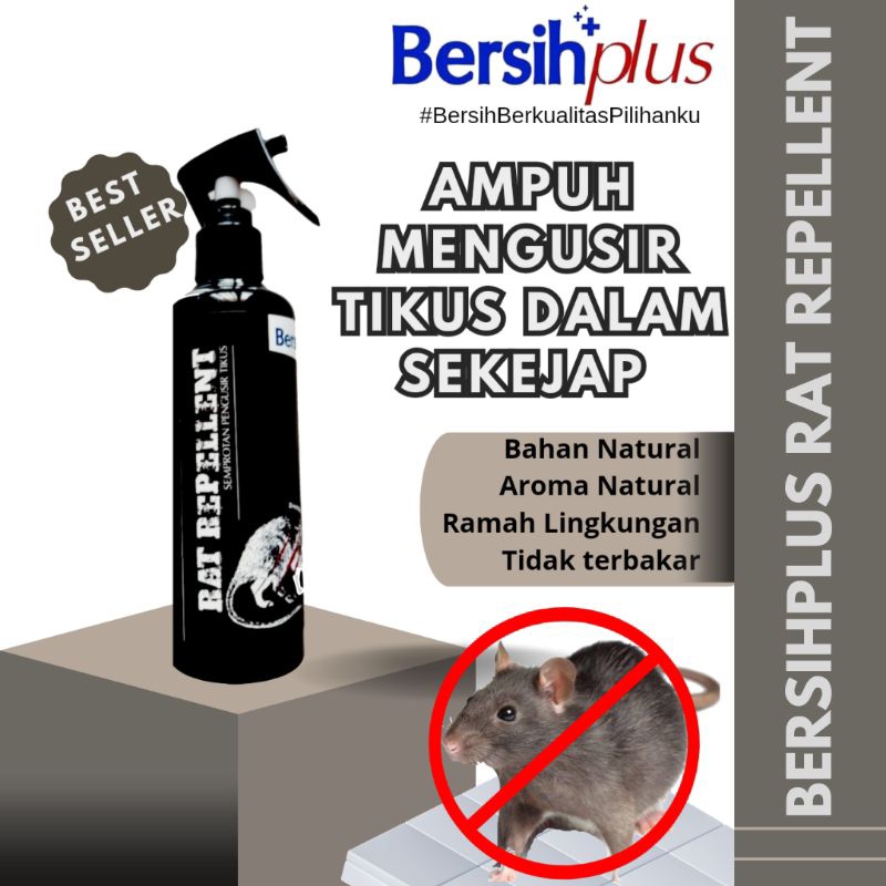 Jual Bersihplus Rat Repellent semprotan pengusir tikus anti tikus 250mL ...