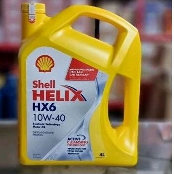 Jual OLI MOBIL SHELL HELIX HX6 10W-40 | HX6 4 LITER | ORIGINAL BARCODE ...
