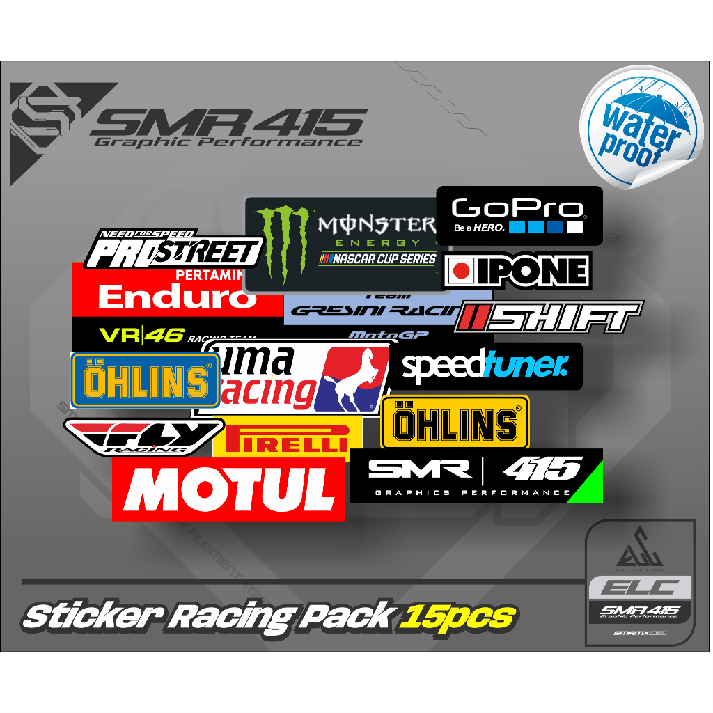 Jual Sticker racing stiker motor / sticker mobil / sticker pack ...
