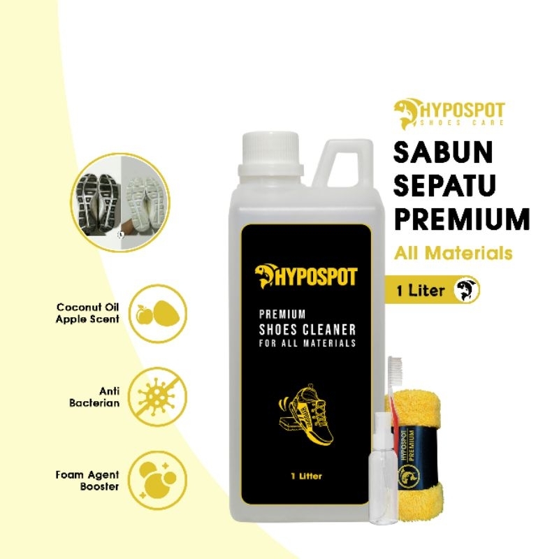 Jual HYPOSPOT - Premium Cleaner Shoes For All Materials 1 Liter Sabun Cuci Pembersih & Perawatan ...