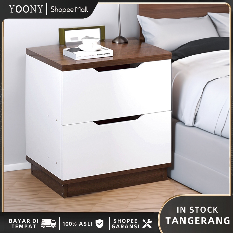 Jual YOONY Meja Samping Tempat Tidur Bawa Penyimpanan Disamping Tempat ...