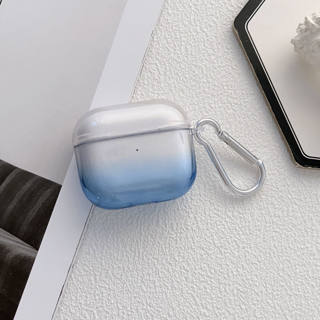 Jual Airpods Case Gen 1 2 3 Pro Soft Silicone Karakter 247-Gradien Biru ...