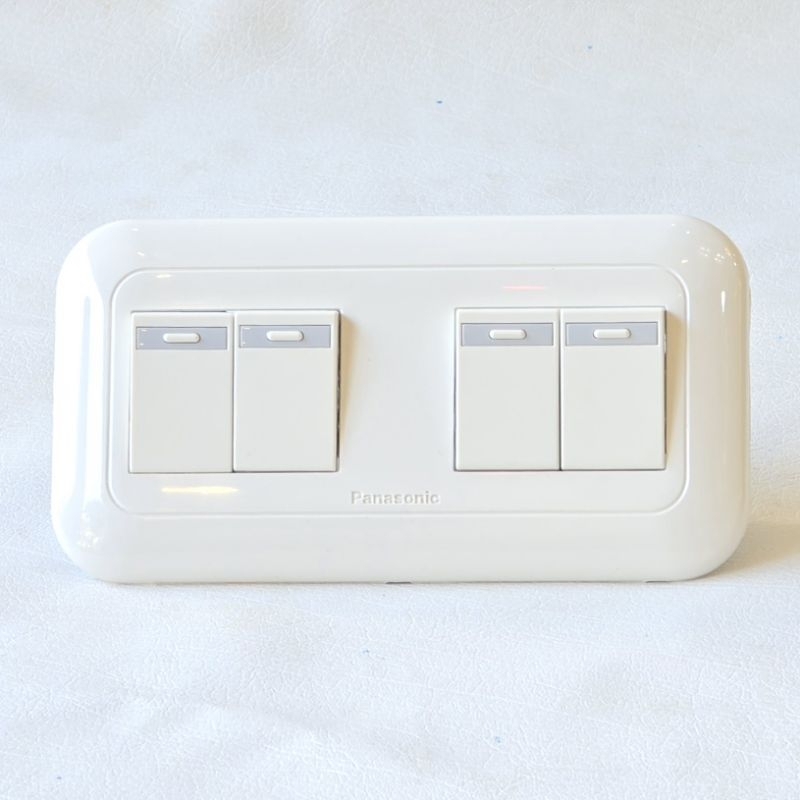 Jual PANASONIC SAKLAR SERI GANDA / SERI DOUBLE MATA KECIL 2 GANG KECIL ...