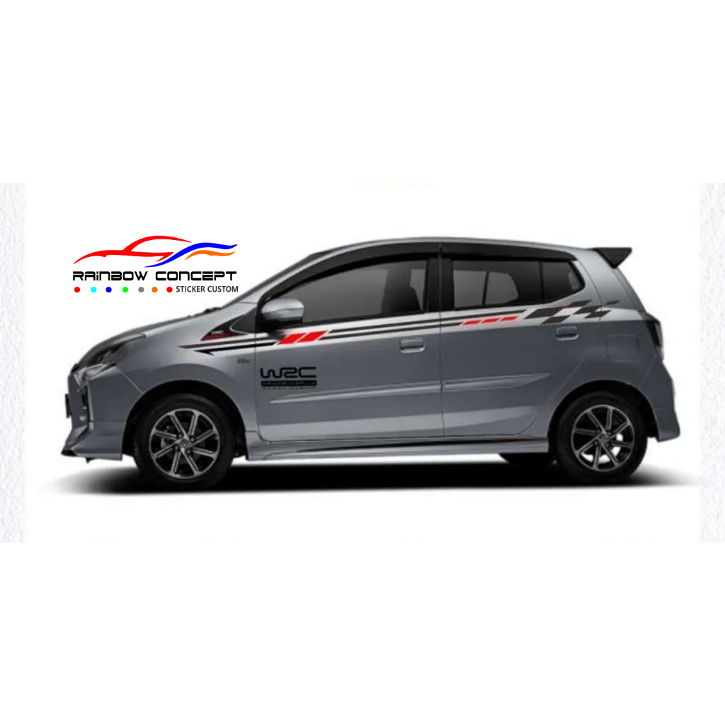 Jual Stiker Ayla Agya Sticker List Minimalist Cutting Stiker Mobil Ayla ...