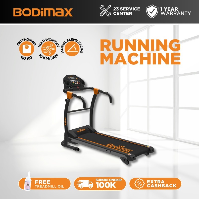 Jual Bodimax New Running Machine / Treadmill / Alat Olahraga / Fitness ...