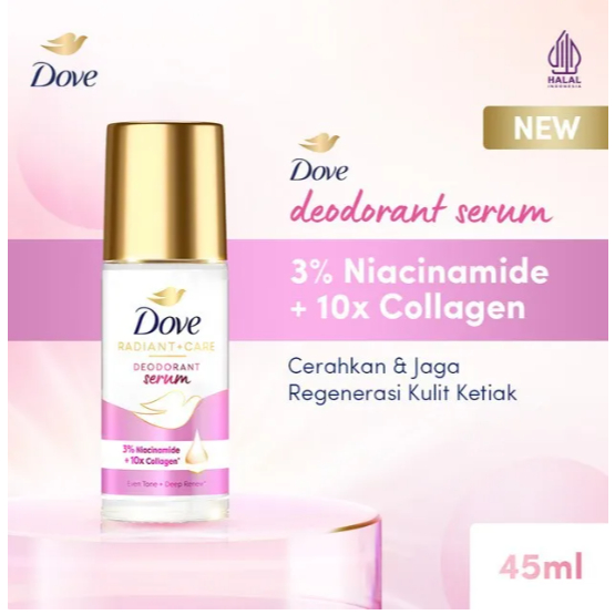 Jual DOVE DEO SERUM PINK 45ML (NIACINAMIDE , COLLAGEN ) | Shopee Indonesia