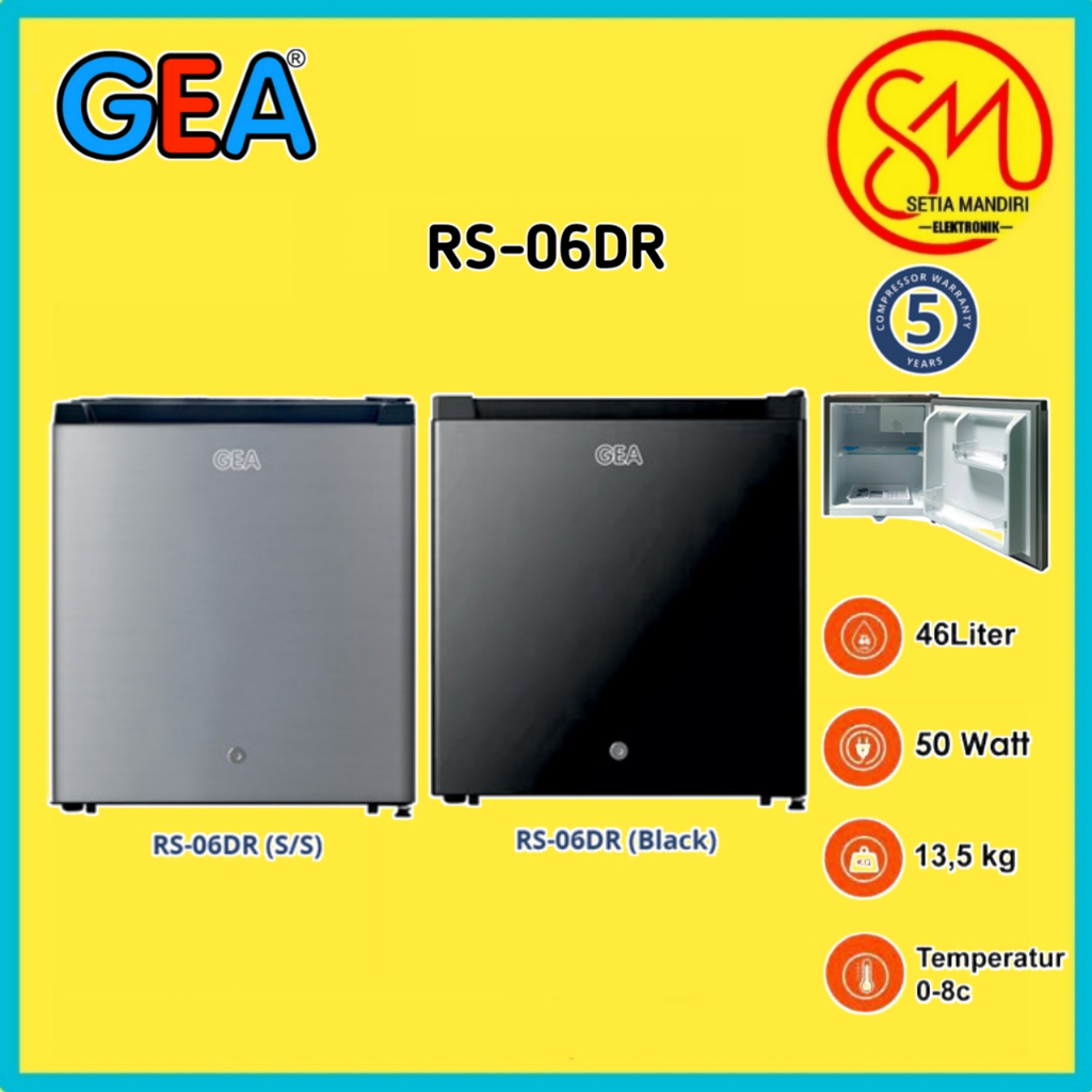 Jual GEA Mini Bar RS-06DR Kulkas Portable - GARANSI RESMI | Shopee ...